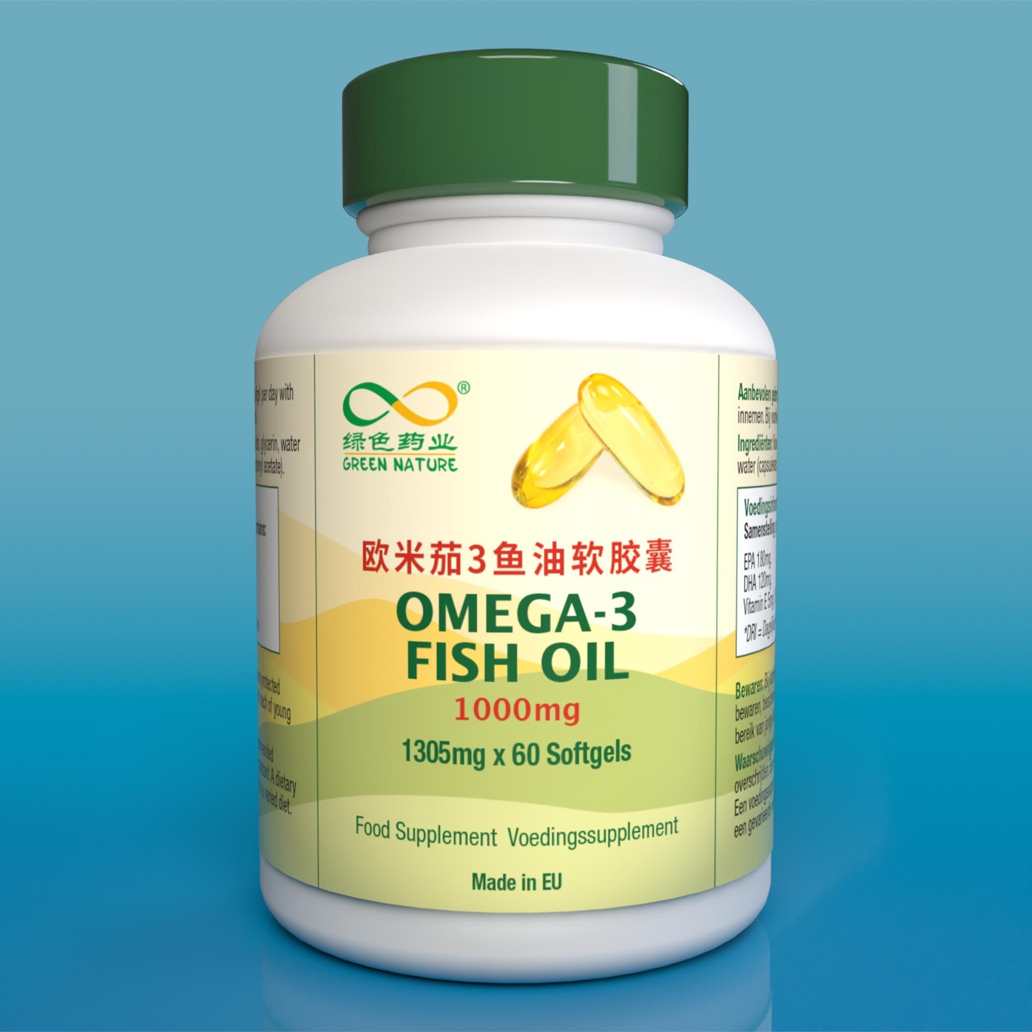 Omega-3 Fish Oil 1000mg (60 softgels) 歐米伽3魚油軟膠囊OuMiJia3YuYouRuanJiaoNa ...